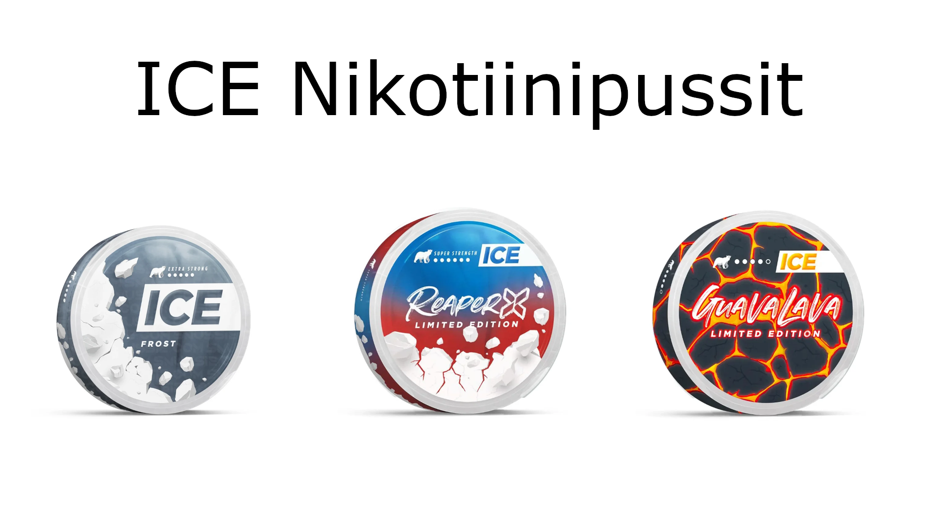 Ice Nikotiinipussit | 2025 | Kokemukset ja Valikoima | Nikotiinit.com