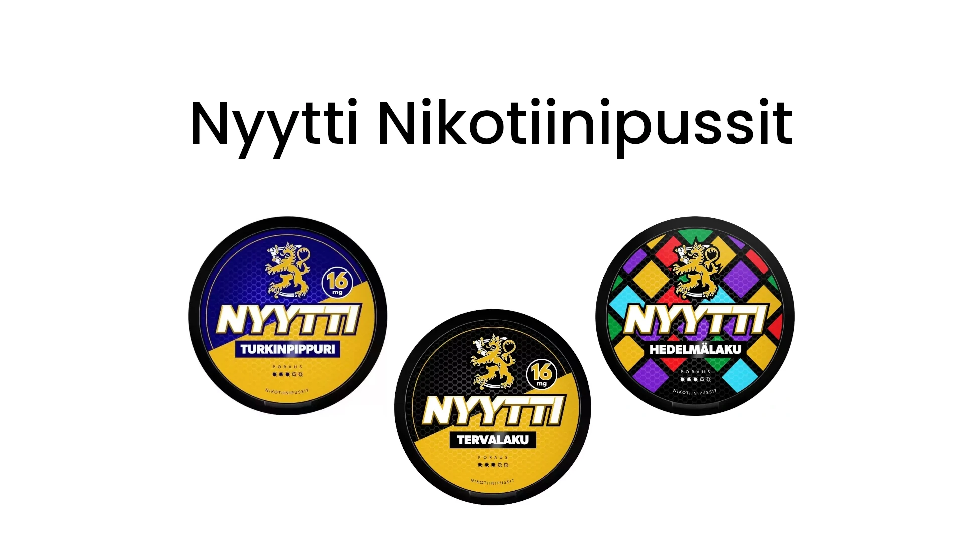 Nyytti Nikotiinipussit | 2025 | Kokemukset ja Valikoima | Nikotiinit.com